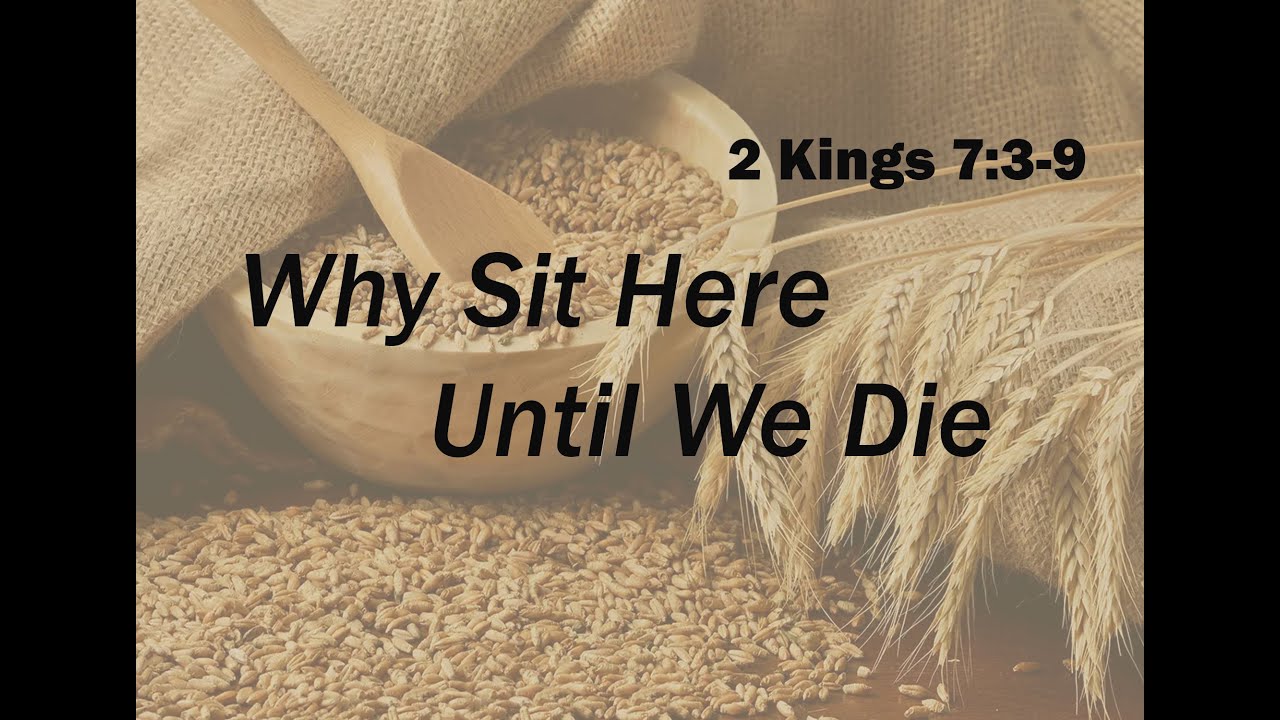 Why Sit There Until You Die, Pastor Kevin Schrum - YouTube