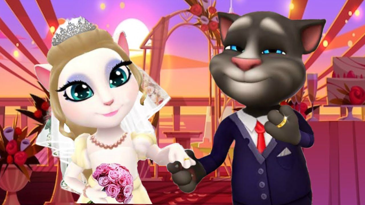 My Talking Angela 👰 And My Talking Tom 🤵 | Wedding 💍 - YouTube