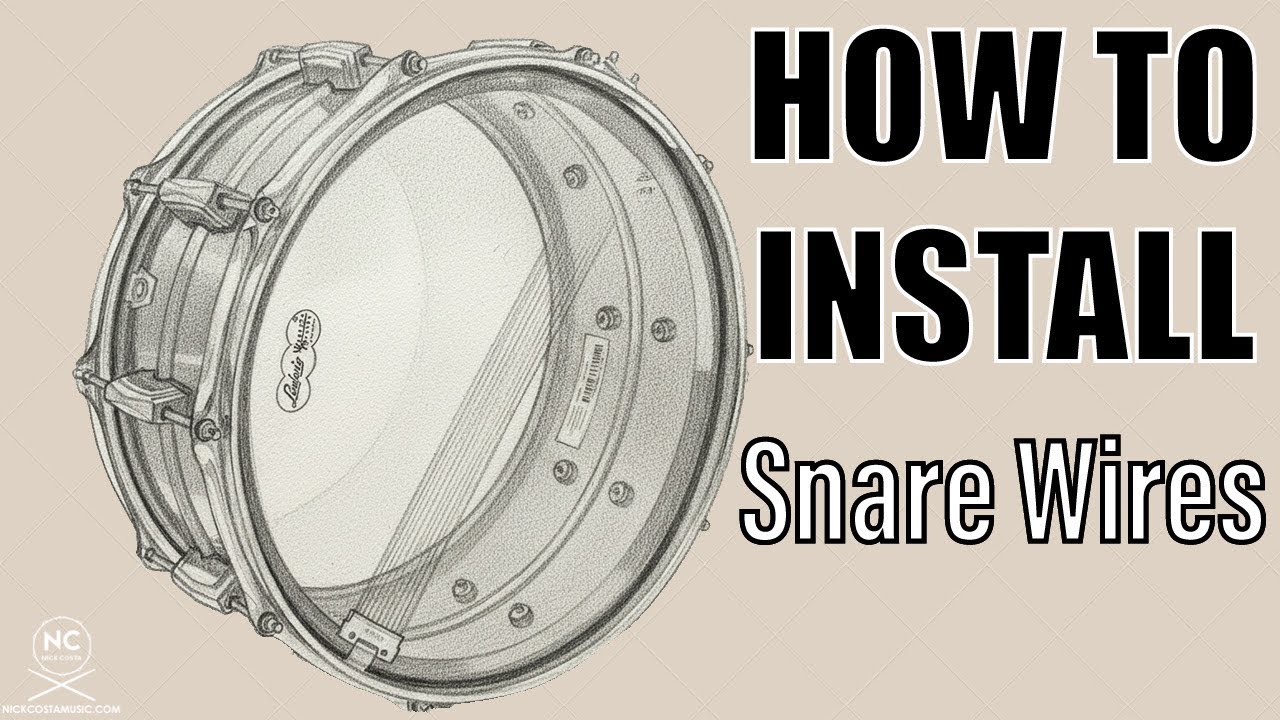 How to install Snare Wires - YouTube