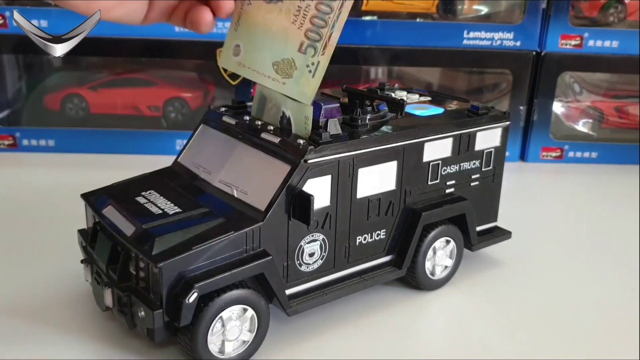 Police car of SWAT task force with cash drawer - YouTube