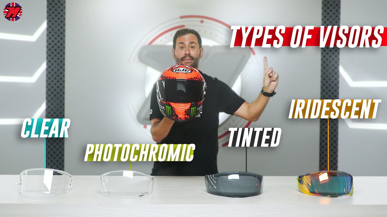 Motorcycle helmet VISORS 🤔 What types are there? - YouTube