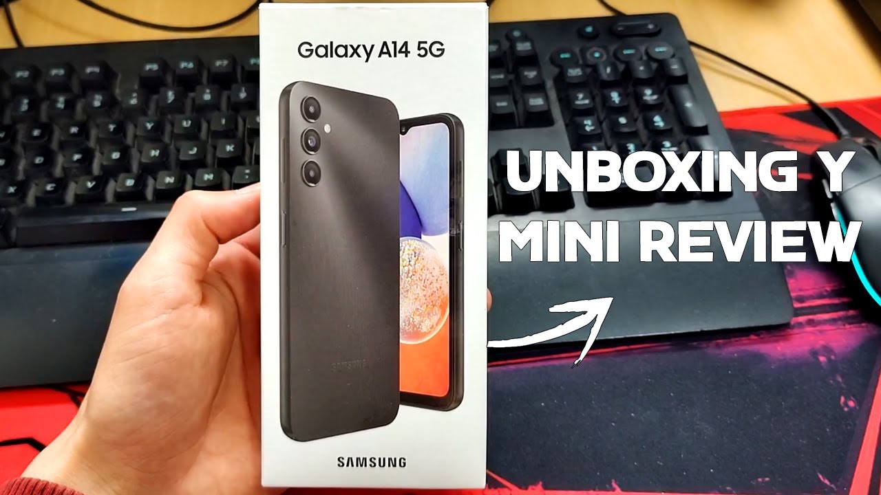 SAMSUNG GALAXY A14 5G UNBOXING Y MINI REVIEW - YouTube