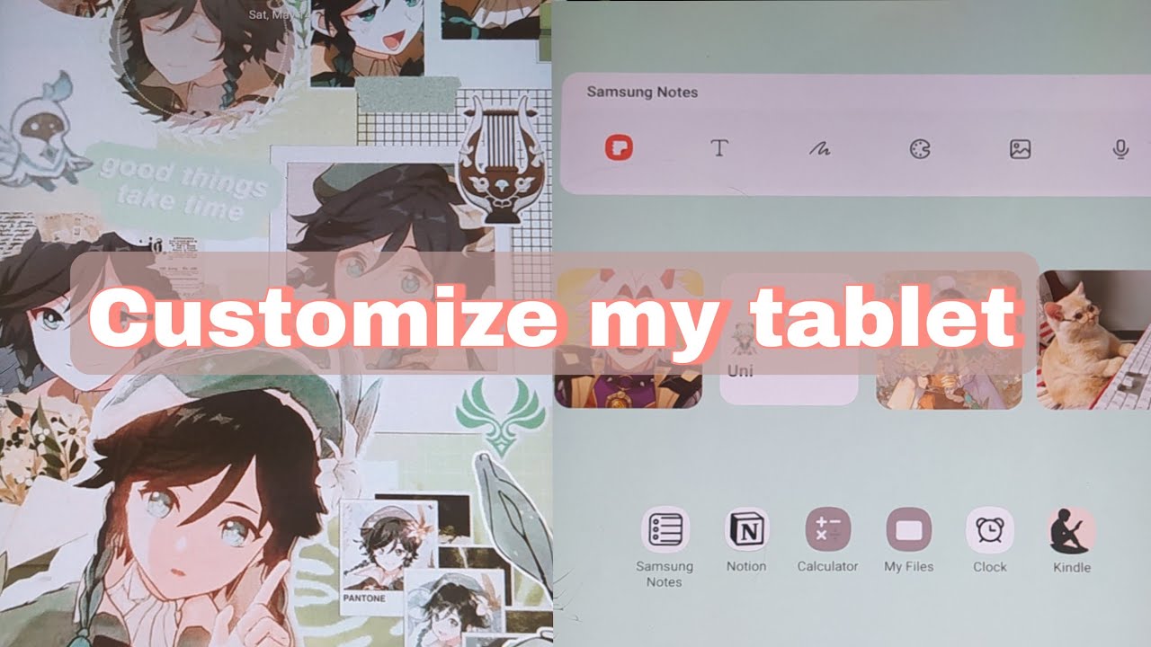 ☁️ how to customize your android tablet | samsung tab s8 | simple ...