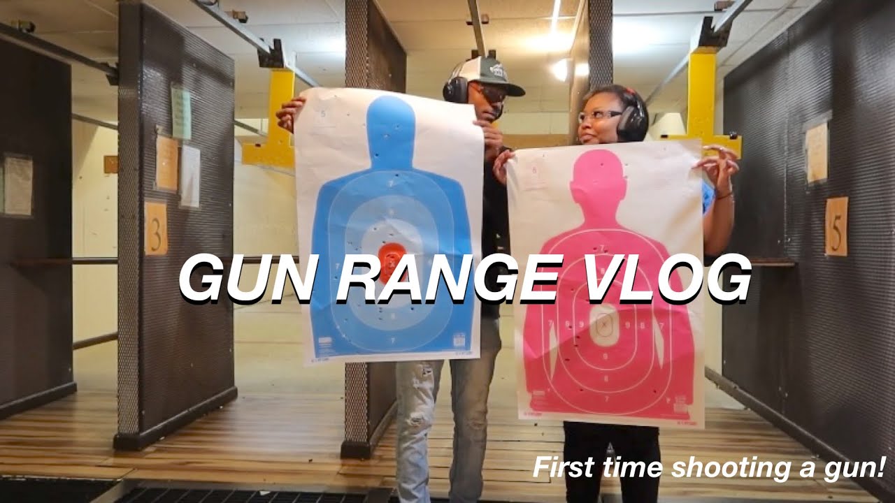 SHOOTING A GUN FOR THE FIRST TIME!!! VLOG (GUN RANGE) - YouTube