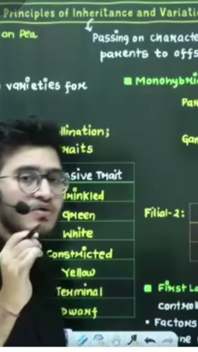 Principle of inheritance class 12 revision through mind map by vipin ...