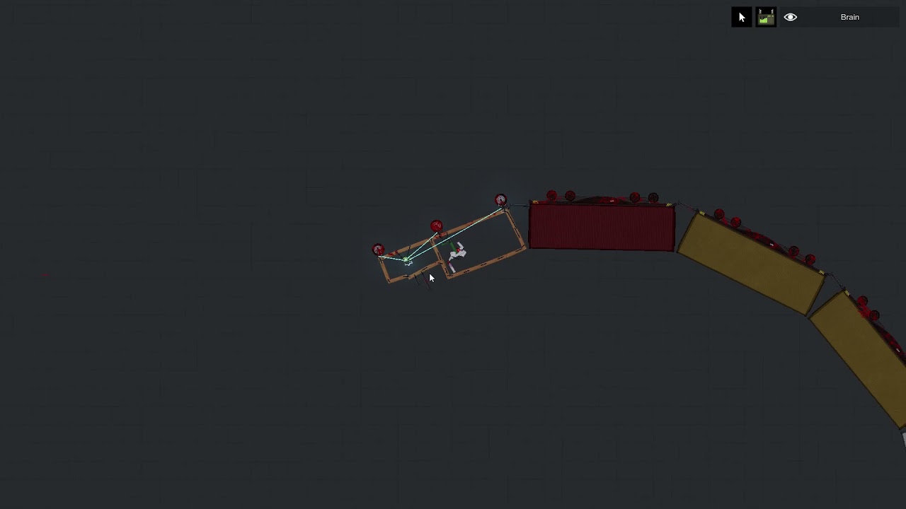 Building and testing out an electric flying train in people playground ...