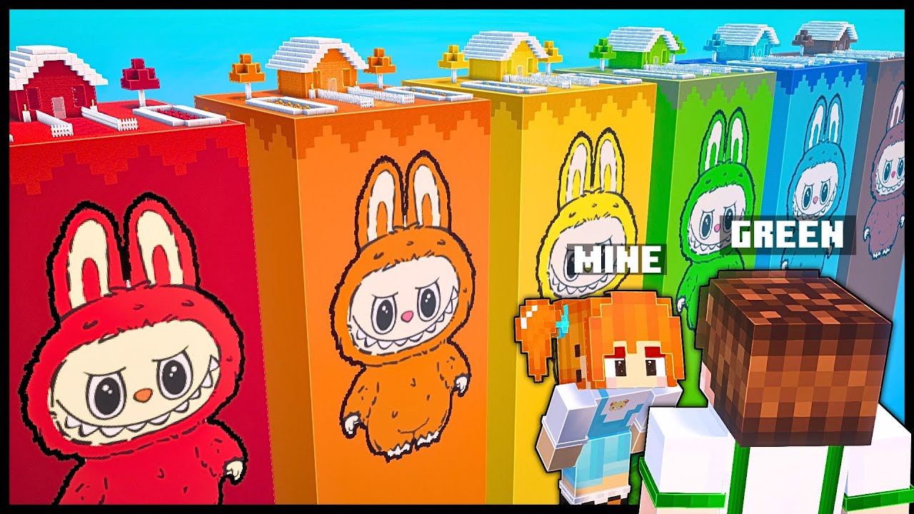 TÜM LABUBU KULELERİNE GİRDİK! - Minecraft - YouTube