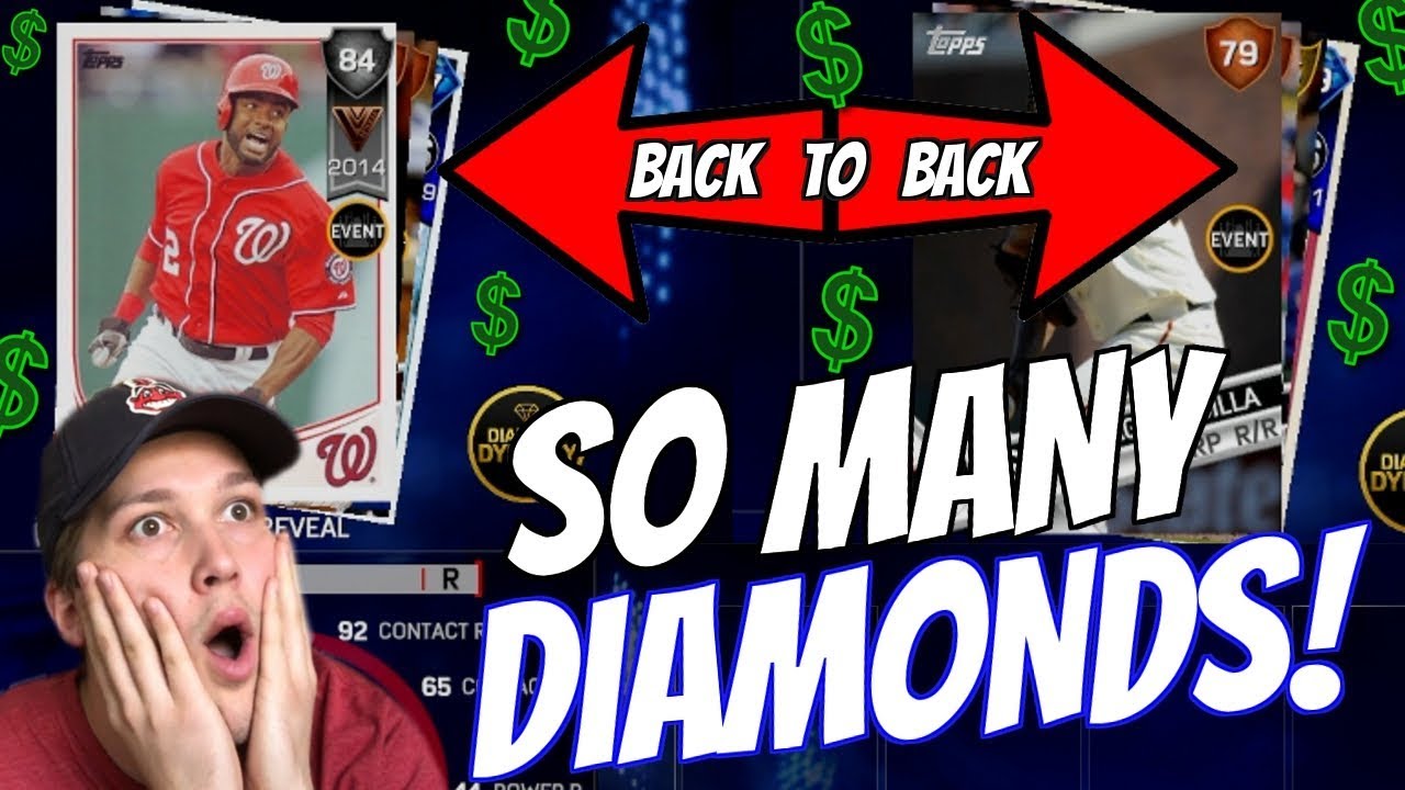 INSANE BACK TO BACK DIAMOND PULLS! 99 OVERALL CARD!? MLB THE SHOW 17 ...