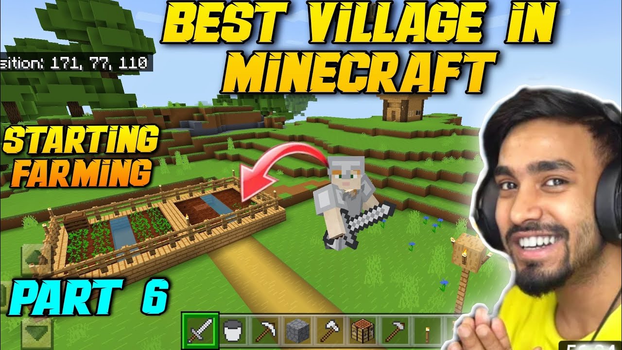 Starting Farming 🧺 in Minecraft Gameplay Part 6 Minecraft New Epsiode ...