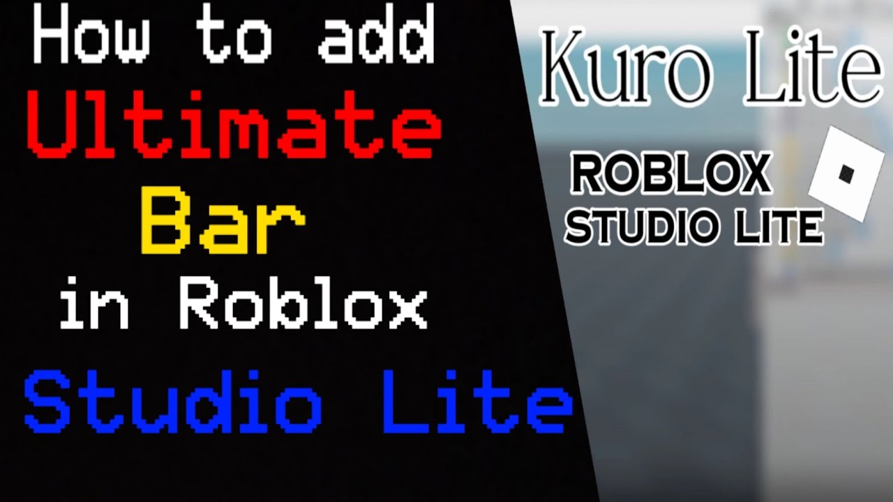 Tutorial, How to add Ultimate Bar in Roblox Studio - YouTube