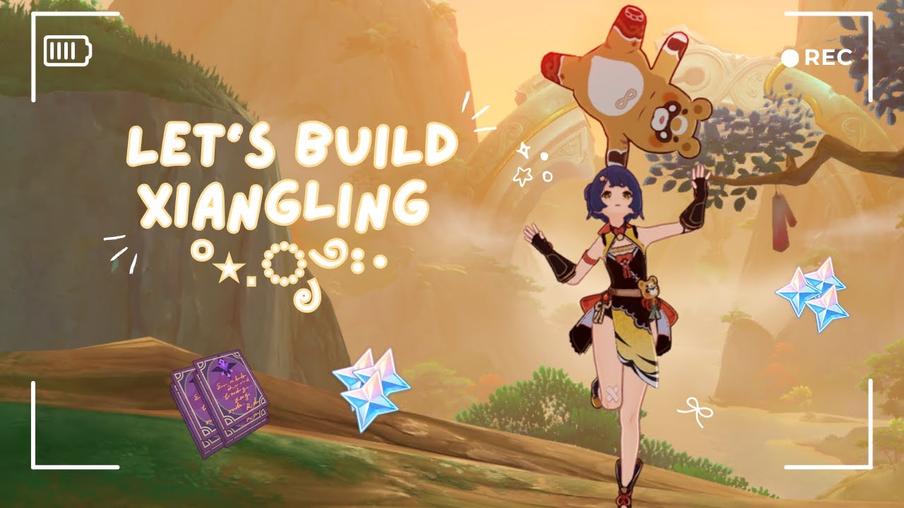 building xiangling ⋆｡° | fixing my genshin acc - YouTube