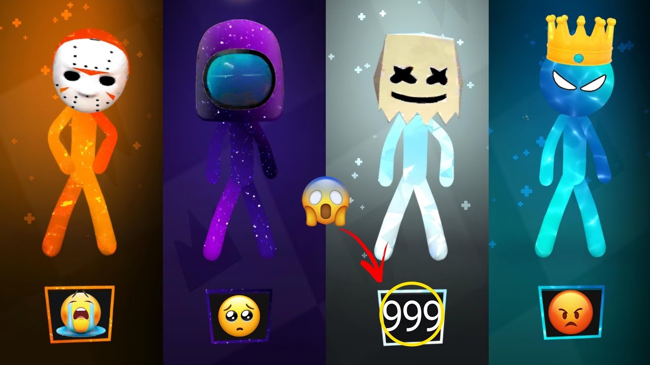 Stickman Party 1 2 3 4 Players - Wow 999 Points! (Random Cup Gameplay ...