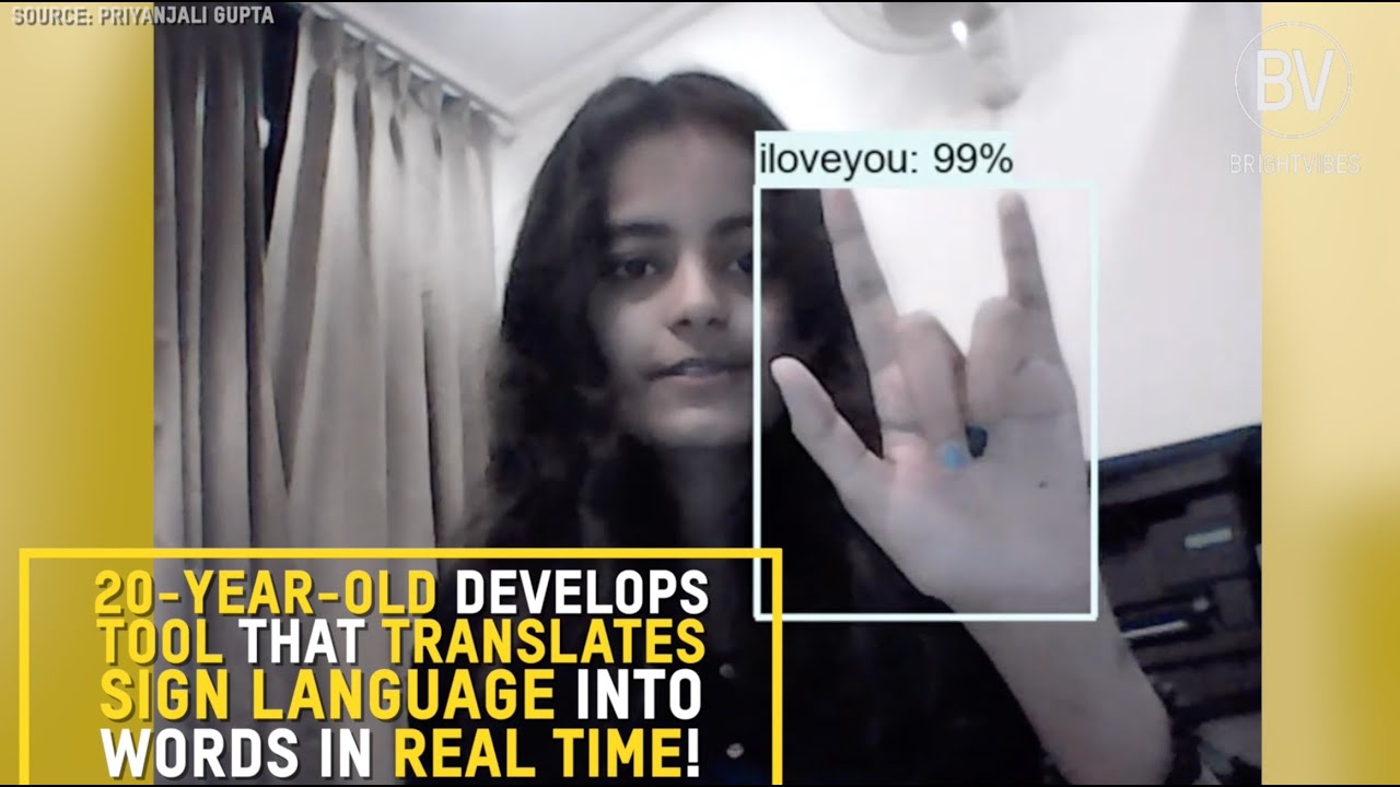 Sign language into words - YouTube