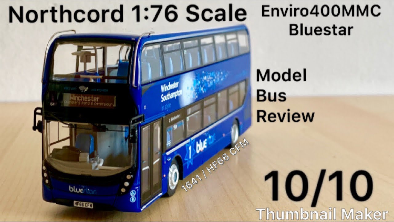 Northcord 1:76 Scale Bluestar Enviro400MMC (UKBUS6507) Model Bus Review ...