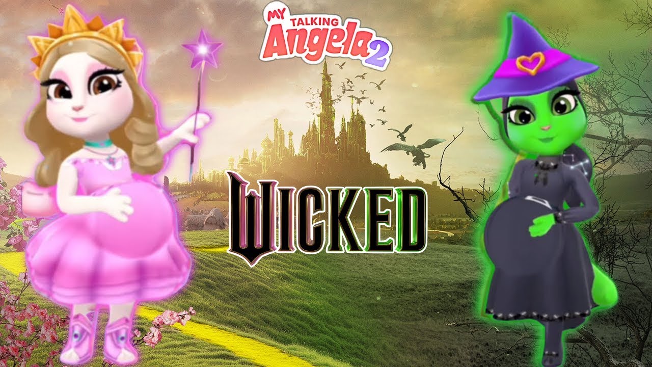 Talking Angela'm 2😻 || Wicked ! | Prednant Elphaba & Glinda || new ...