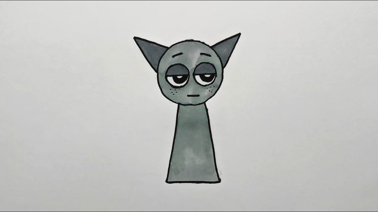 HOW TO DRAW SPRUNKI, GRAY | EASY, STEP-BY-STEP - YouTube