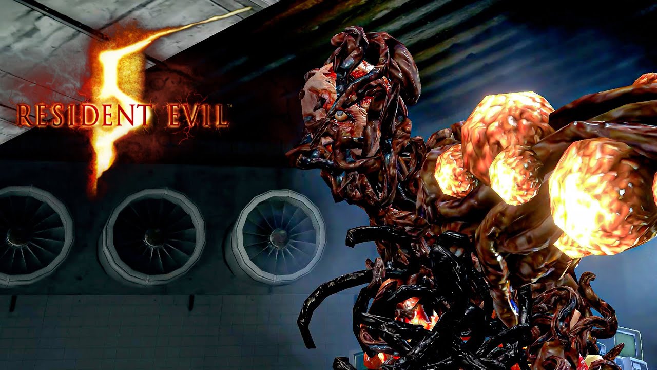 Resident Evil 5 Gameplay: Uroboros Mkono Boss Fight - YouTube
