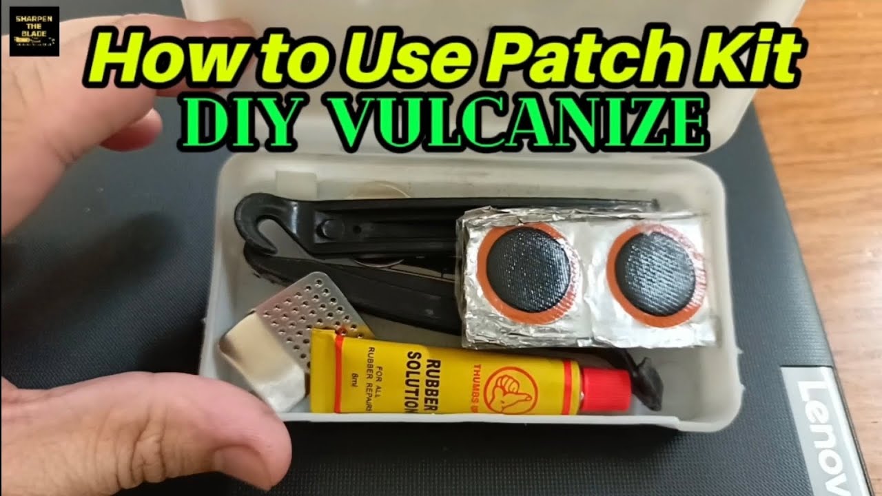How to Use Patch Kit| Fix Flat Tire| MTB Vulcanize DIY - YouTube