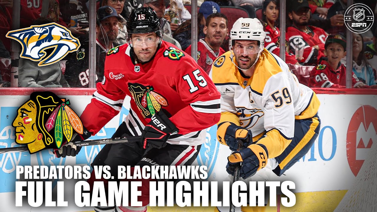 Nashville Predators vs. Chicago Blackhawks | Full Game Highlights ...