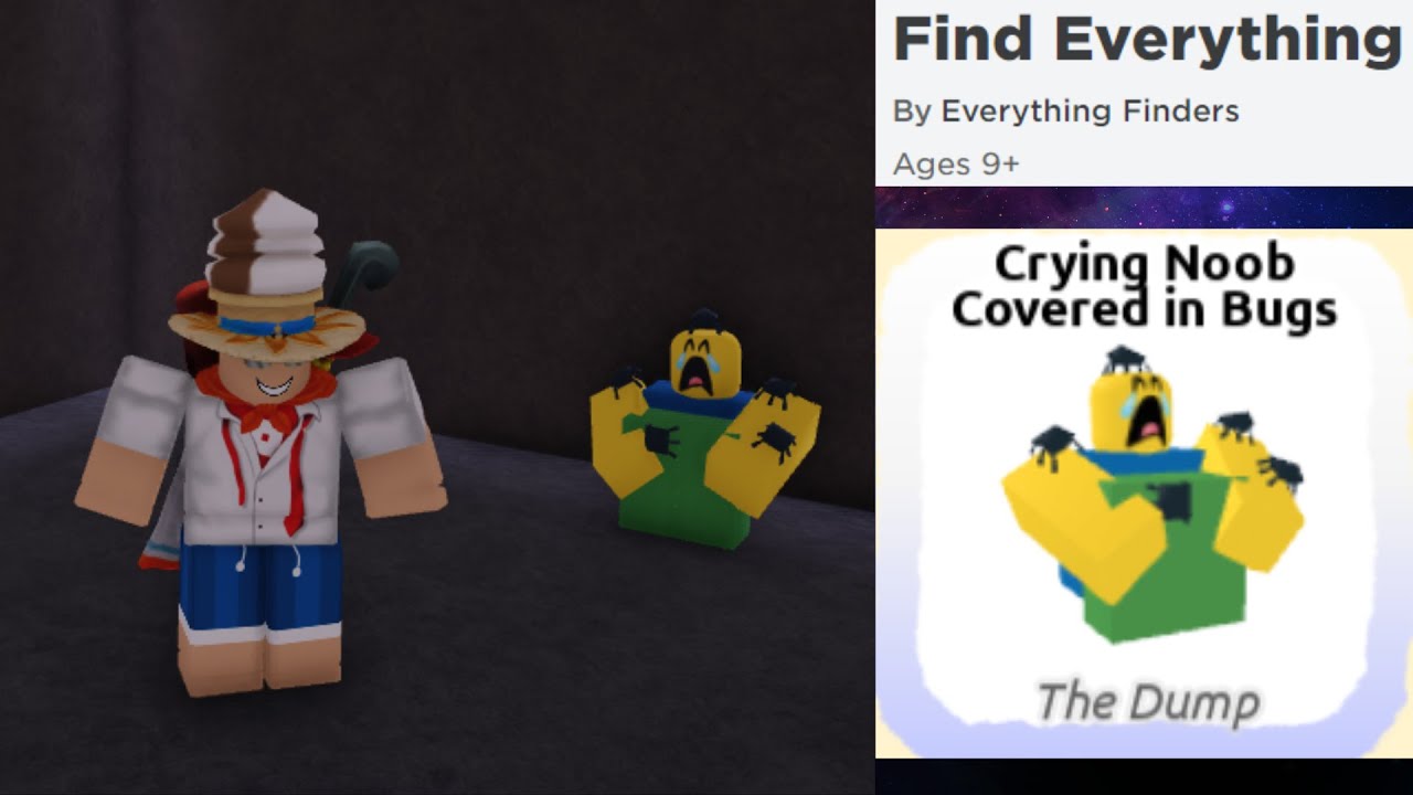 [Tutorial] How To Find The Crying Noob Covered In Bugs In Find ...