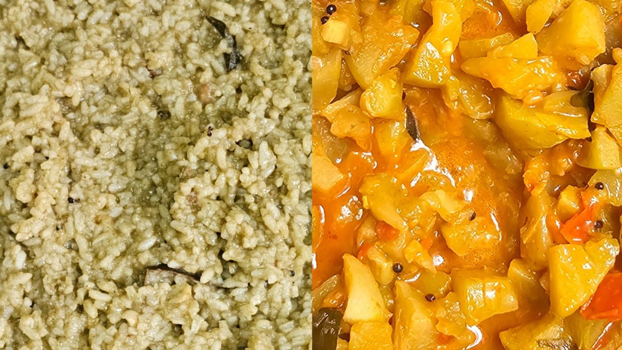 how to make puthina rice and kadalaparuppu kuttu - YouTube