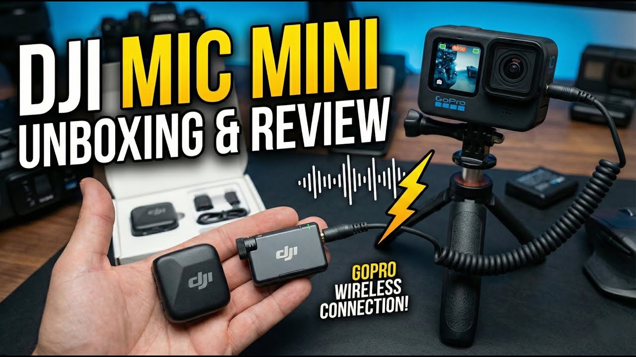 DJI Mic Mini Unboxing + Review | GoPro Wireless Mic Setup (Complete ...