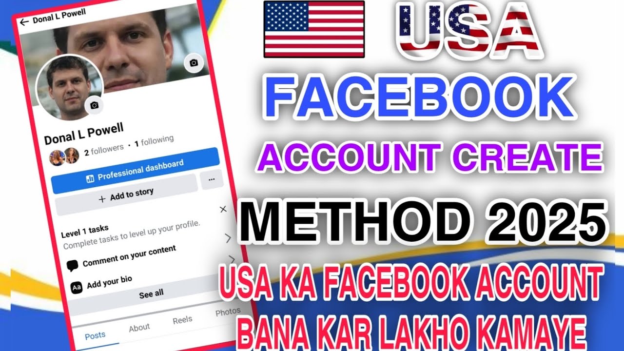 How to create USA / UK Facebook Account | Easy Way to Create USA ...