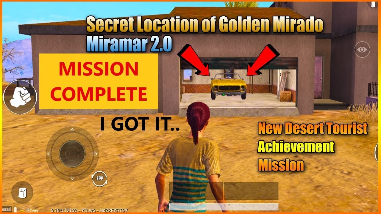 Golden Mirado Exact Location in Pubg Mobile | Golden Car in Miramar ...