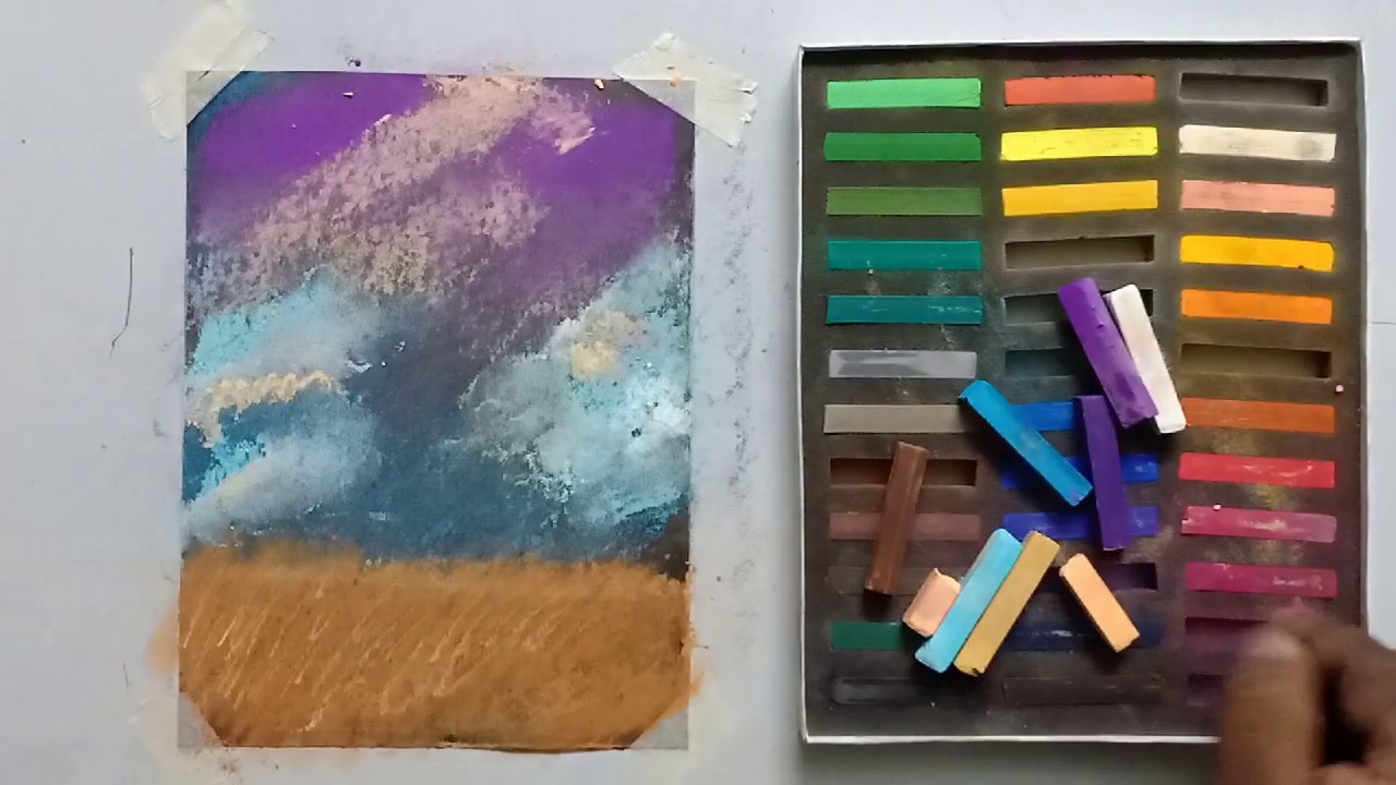 Light House Drawing with SOFT PASTEL for beginners - YouTube