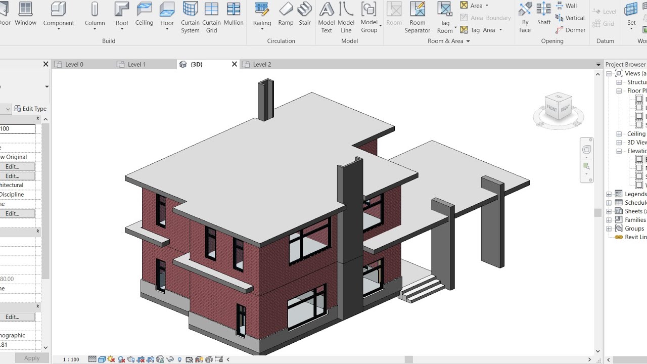 How to draw a two story Villa in Revit [EP1] - YouTube