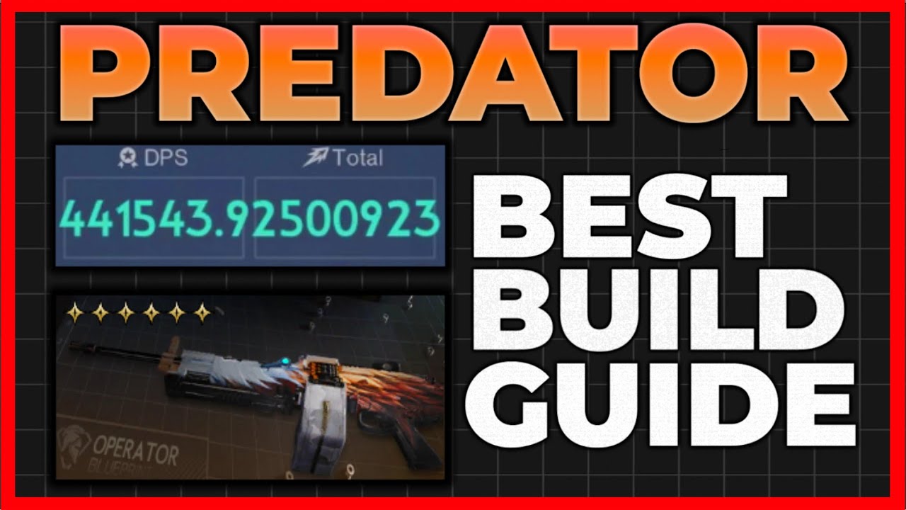 THE BEST MG4 PREDATOR FAST GUNNER BUILD GUIDE - ONCE HUMAN - YouTube