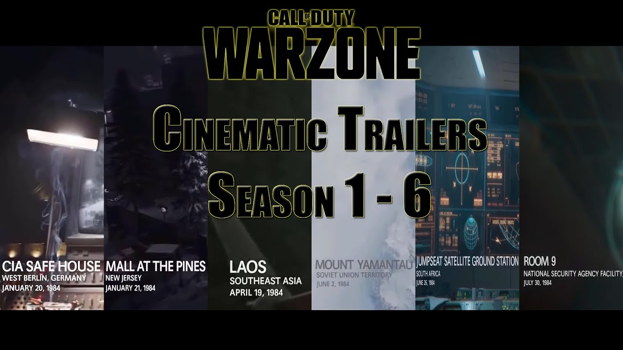 *NEW* Call of Duty Warzone Cinematic Trailers Season 1 through Season 6 ...