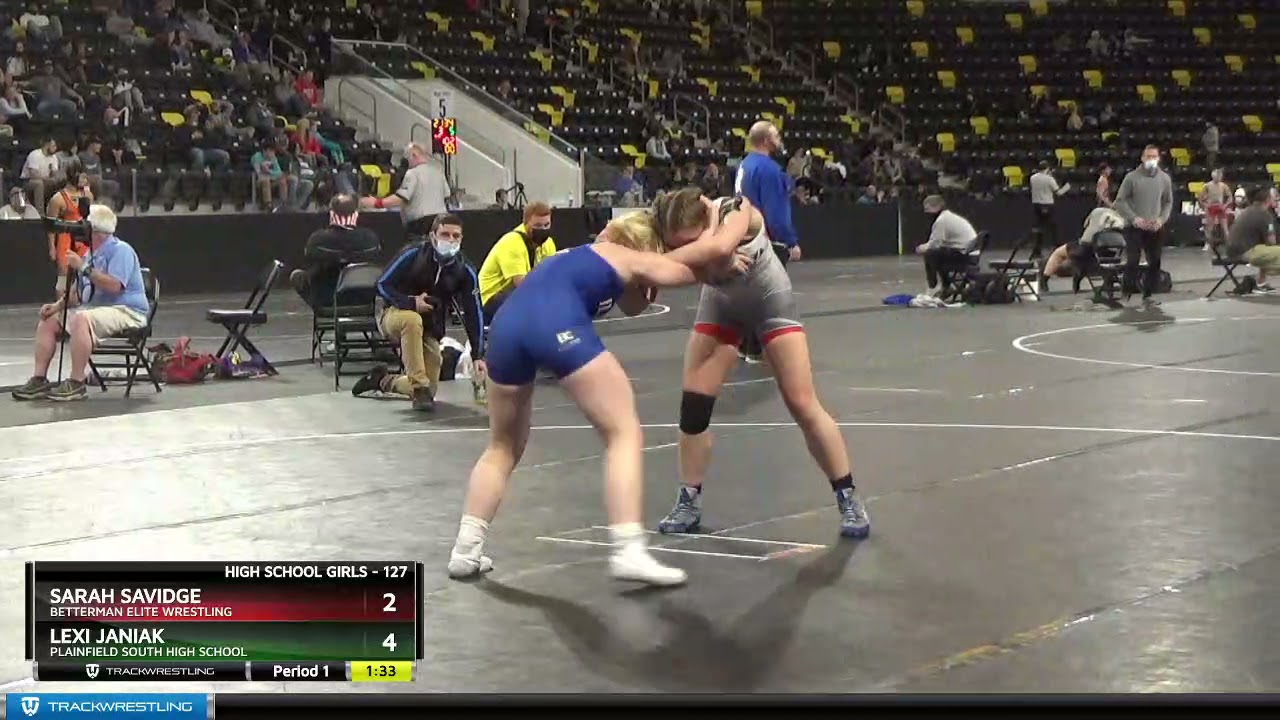 High School Girls 127 Sarah Savidge Betterman Elite Wrestling Vs Lexi ...