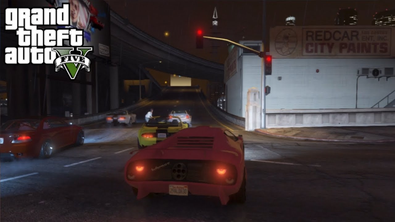 Freeway - GTA V Street Race (HD) - YouTube