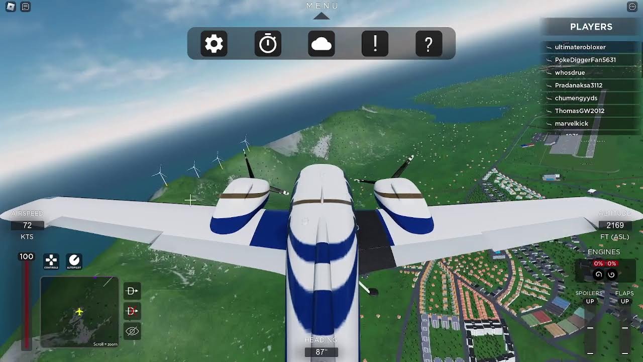 Playing project flight roblox - YouTube