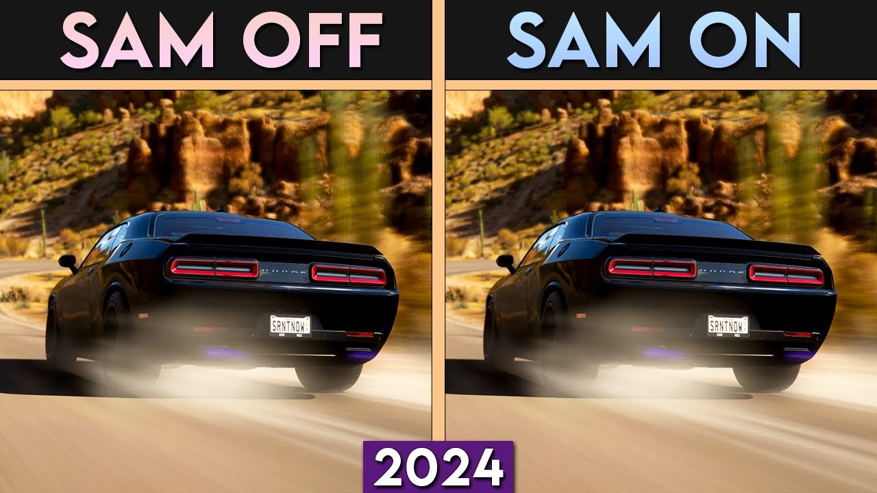 AMD SAM Smart Access Memory (Re-Size BAR) | ON vs OFF | 2024 - YouTube