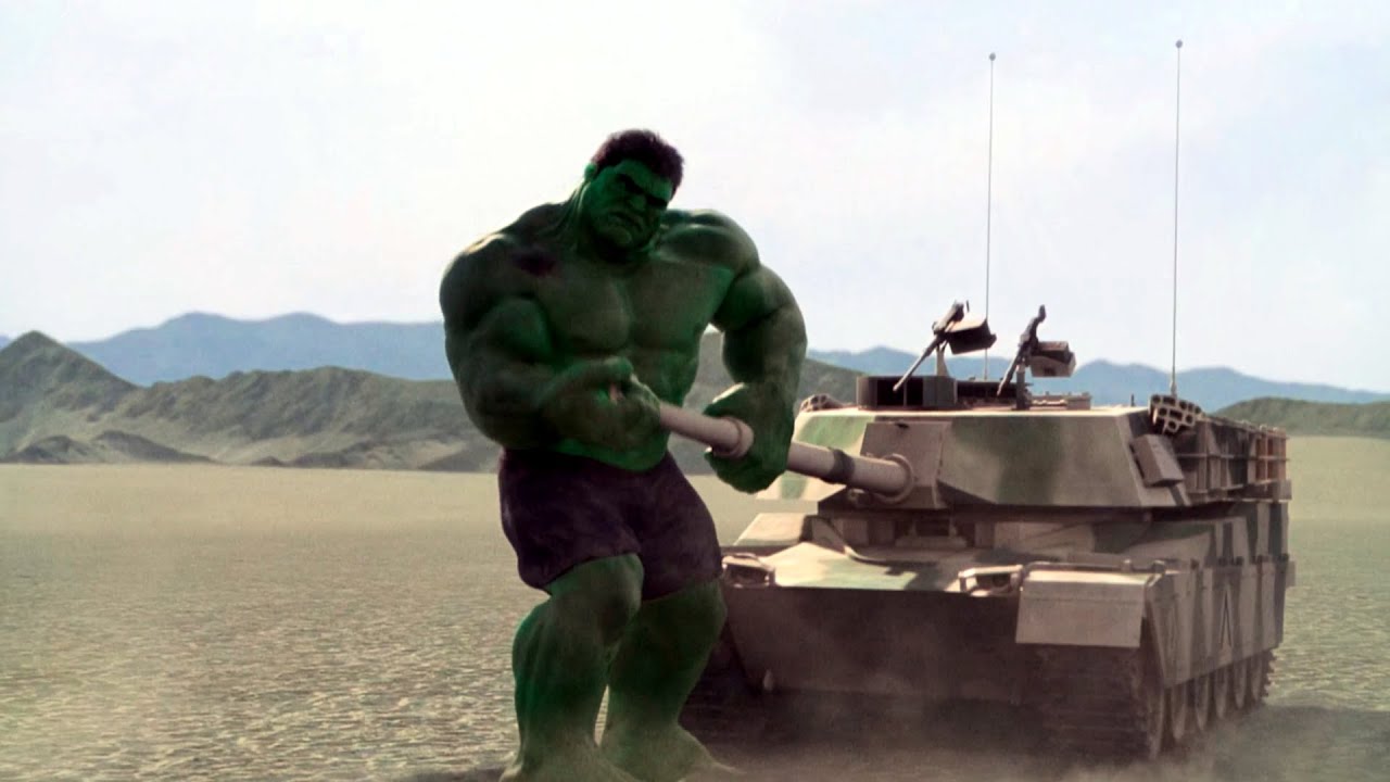 Hulk [4K] Hulk fights tanks - YouTube