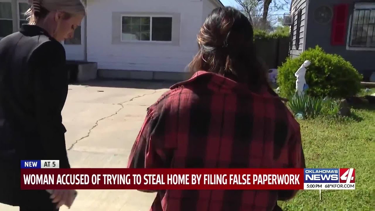 Woman accused of trying to steal home by filing false paperwork - YouTube