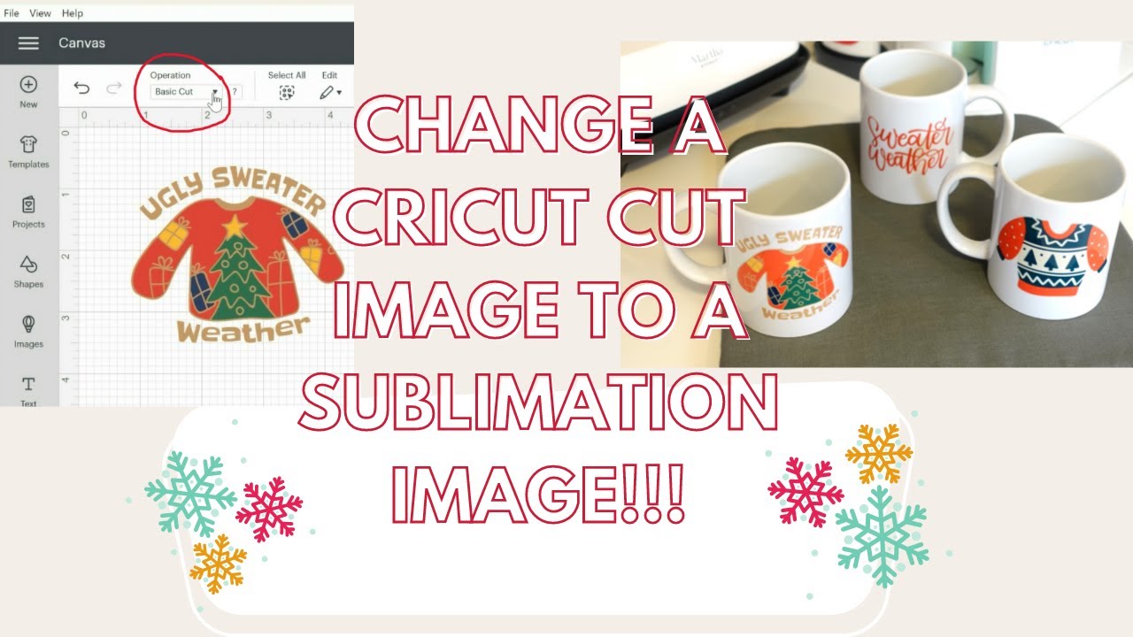 Cricut Sublimation Mug // How to Turn a CUT image into a SUBLIMATION ...