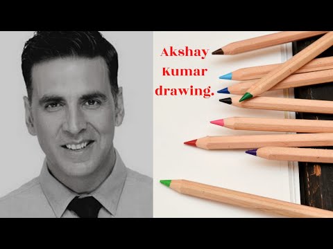 how to draw Akshay Kumar drawing.। अक्षय कुमार की ड्राइंग। #short # ...