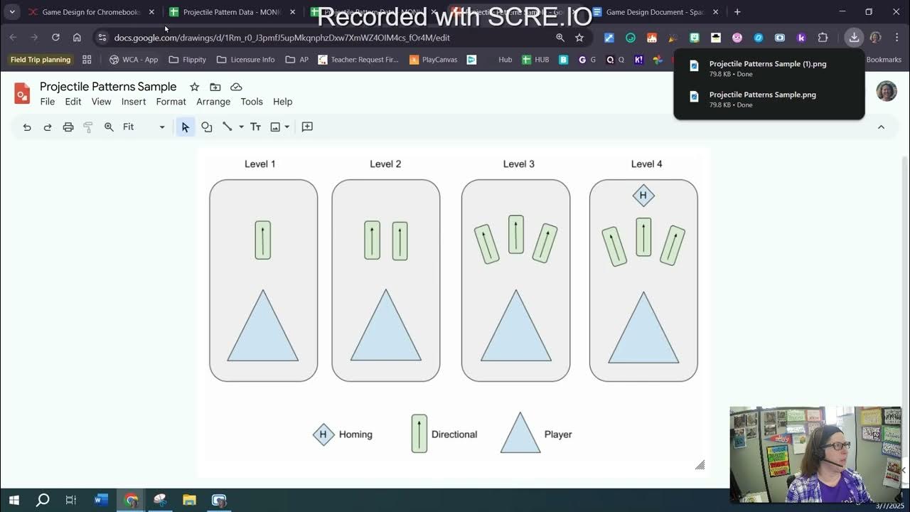 Game Design S2 Unit 5 Lesson 8 - Projectile Pattern Documentation - YouTube