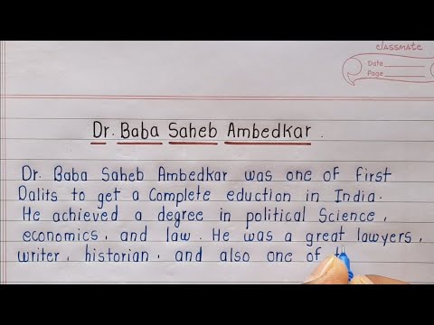 Dr.Babasaheb Ambedkar Essay in English | Dr.Babasaheb Ambedkar nibandh ...