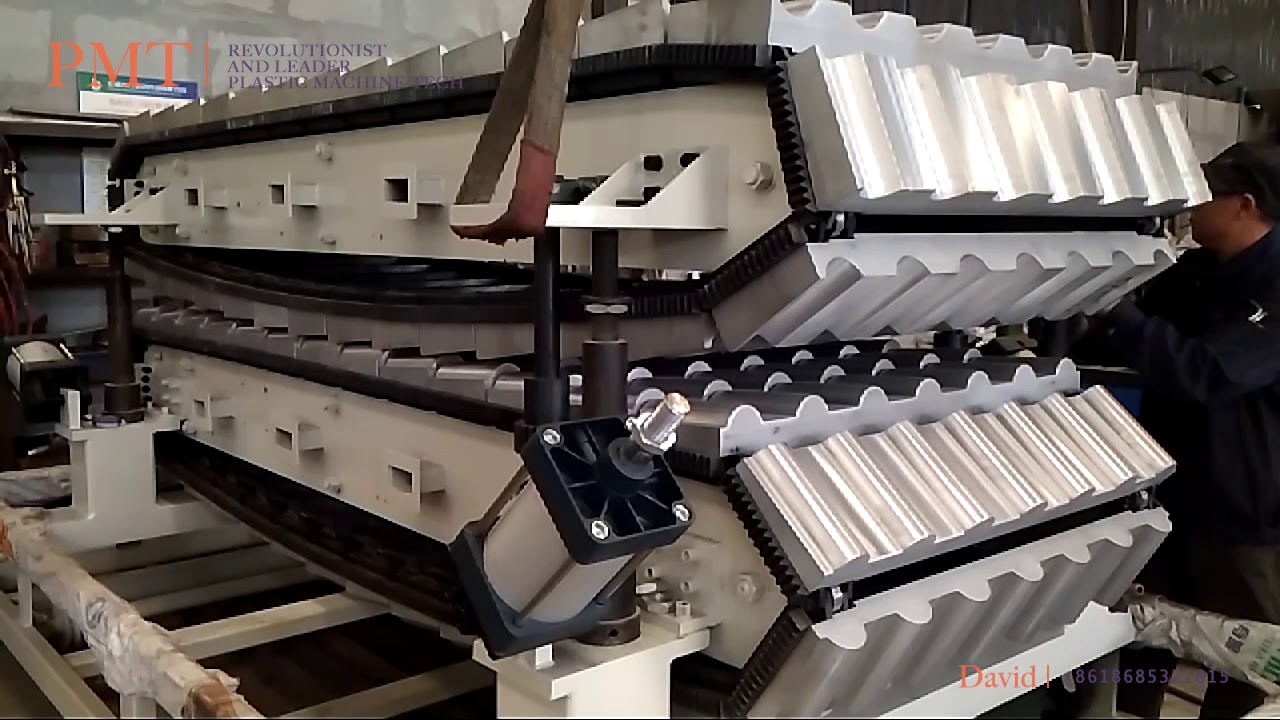 resin tile forming machine installation - YouTube