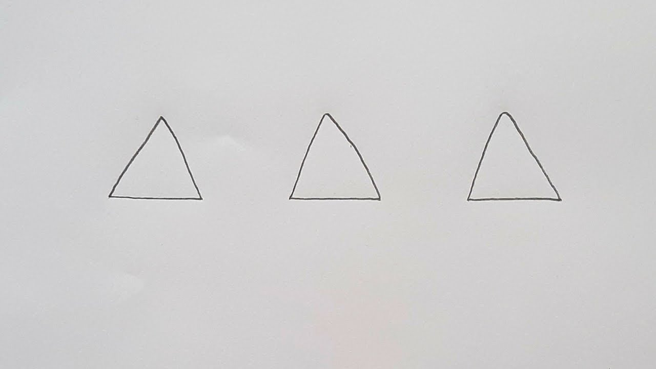 How to draw castle with triangle . How to draw with numbers - YouTube