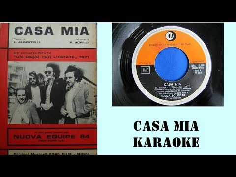 CASA MIA - EQUIPE 84 (karaoke HQ Cori. fair use) 1971. SLOW. Reg. e ...