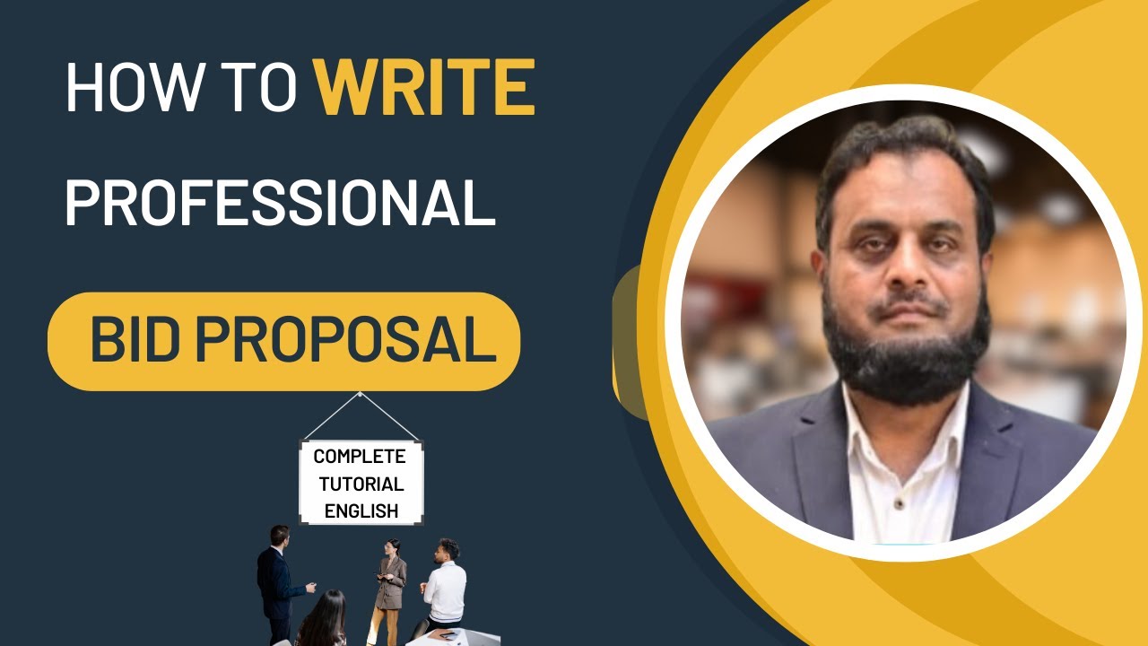 How to Write a Bid Proposal || Professional Bid Proposal # ...
