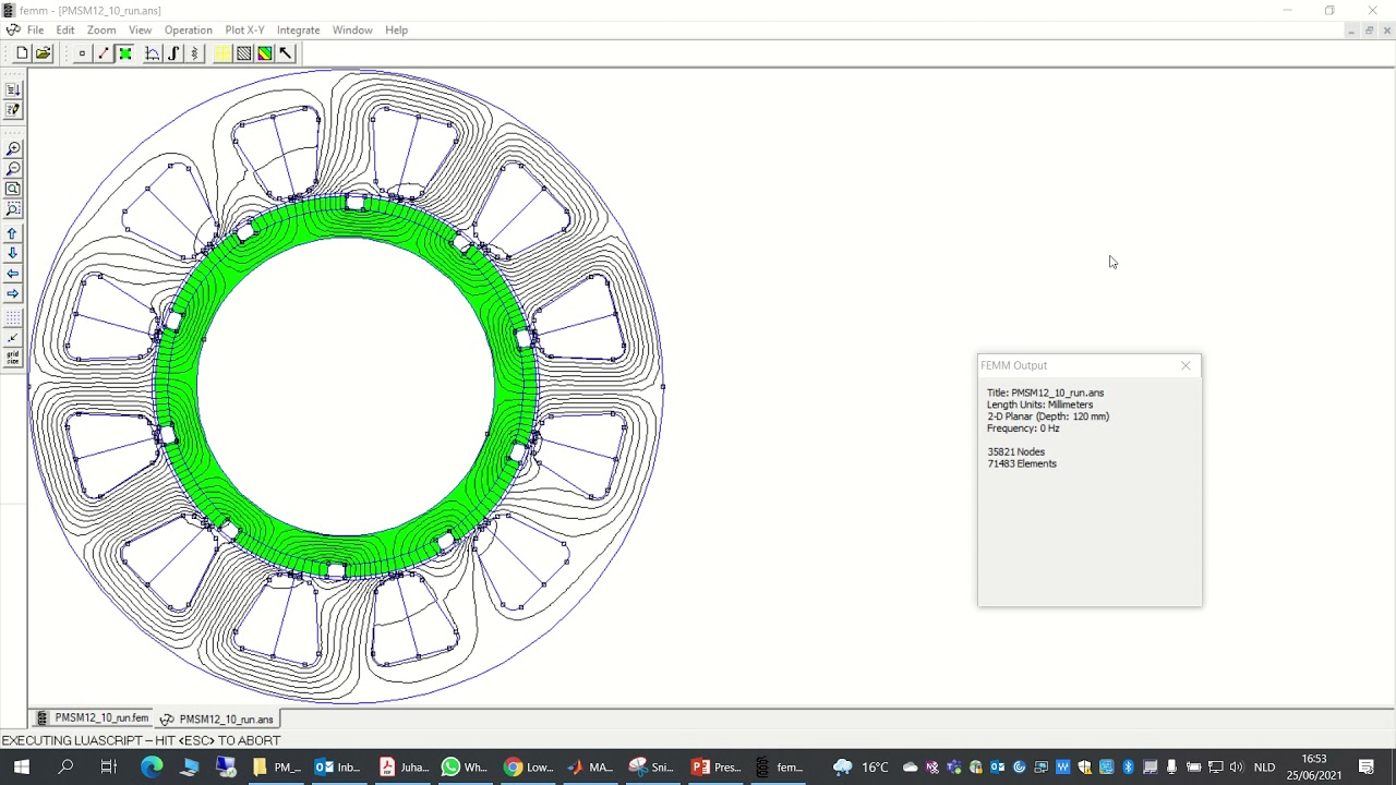 Permanent magnet (PM) surface mounted motor designed using Matlab ...