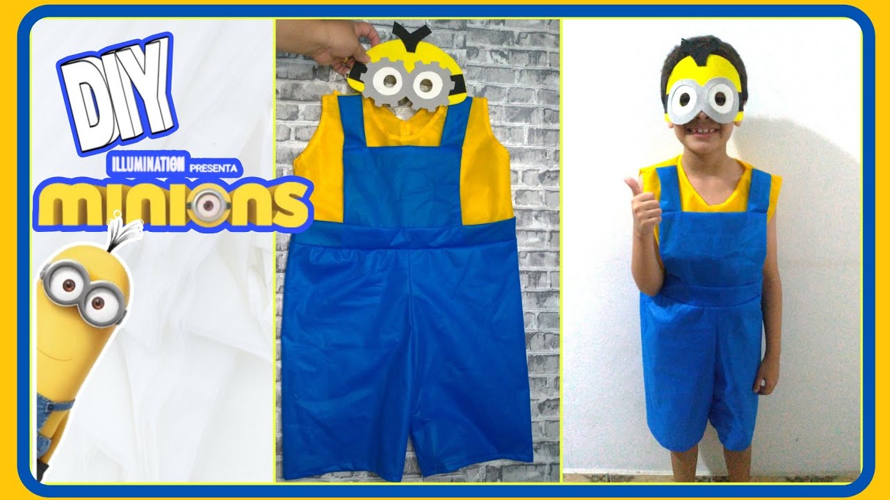 DIY: FANTASIA DO MINIONS COMPLETA | Inventa Ação - YouTube