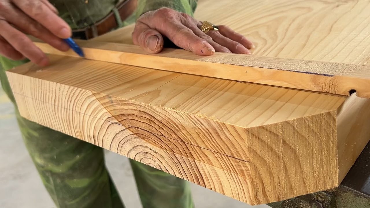 Design And Manufacture A Wonderful Table From Pine Wood!!! - YouTube