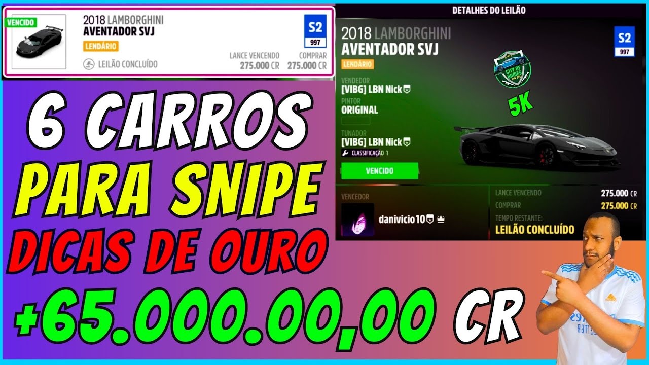FORZA HORIZON 5 - COMO FATURAR DINHEIRO | 5 CARROS PARA SNIPE - YouTube